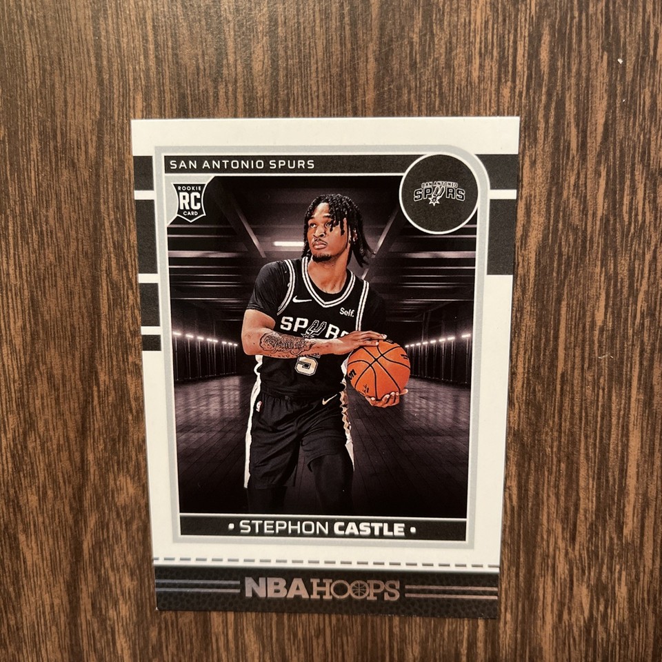 2024-2025 Panini NBA Hoops Stephon Castle Rookie #234 ROY San Antonio ...