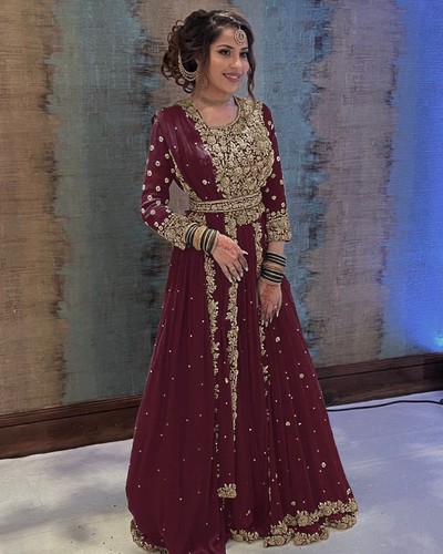 DIAMONDS WORK LONG BLOUSE CHOLI LEHENGA READYMADE SKIRT KURTI TOP ...