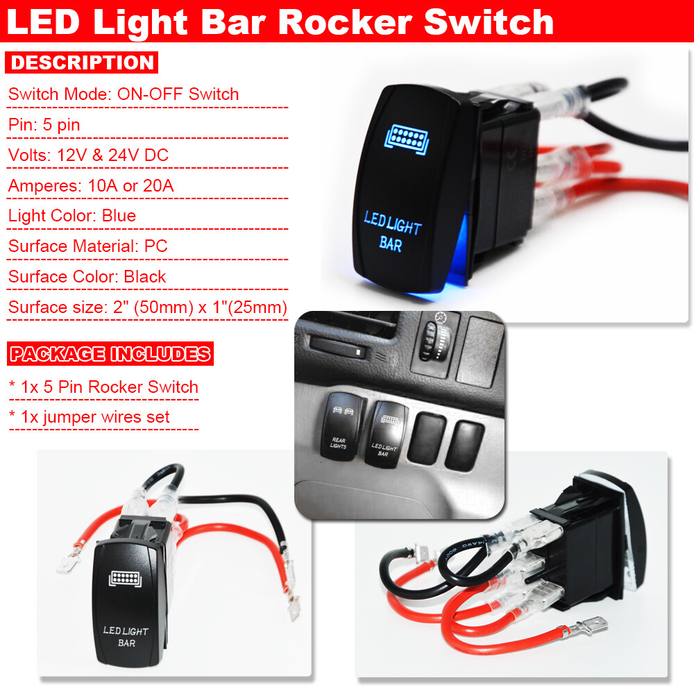 5Pin LED LIGHT BAR Switch Control Kit For ALL Can-Am Commander Maverick ...