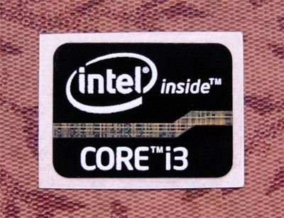 Intel Core i3 Inside Black Sticker 15.5 x 21mm Ivy Bridge 2012 Case ...