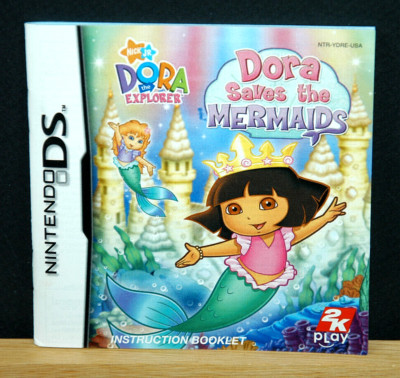 DORA SAVES THE MERMAIDS Manual Only (Nintendo DS ) NTSC-U/C | eBay
