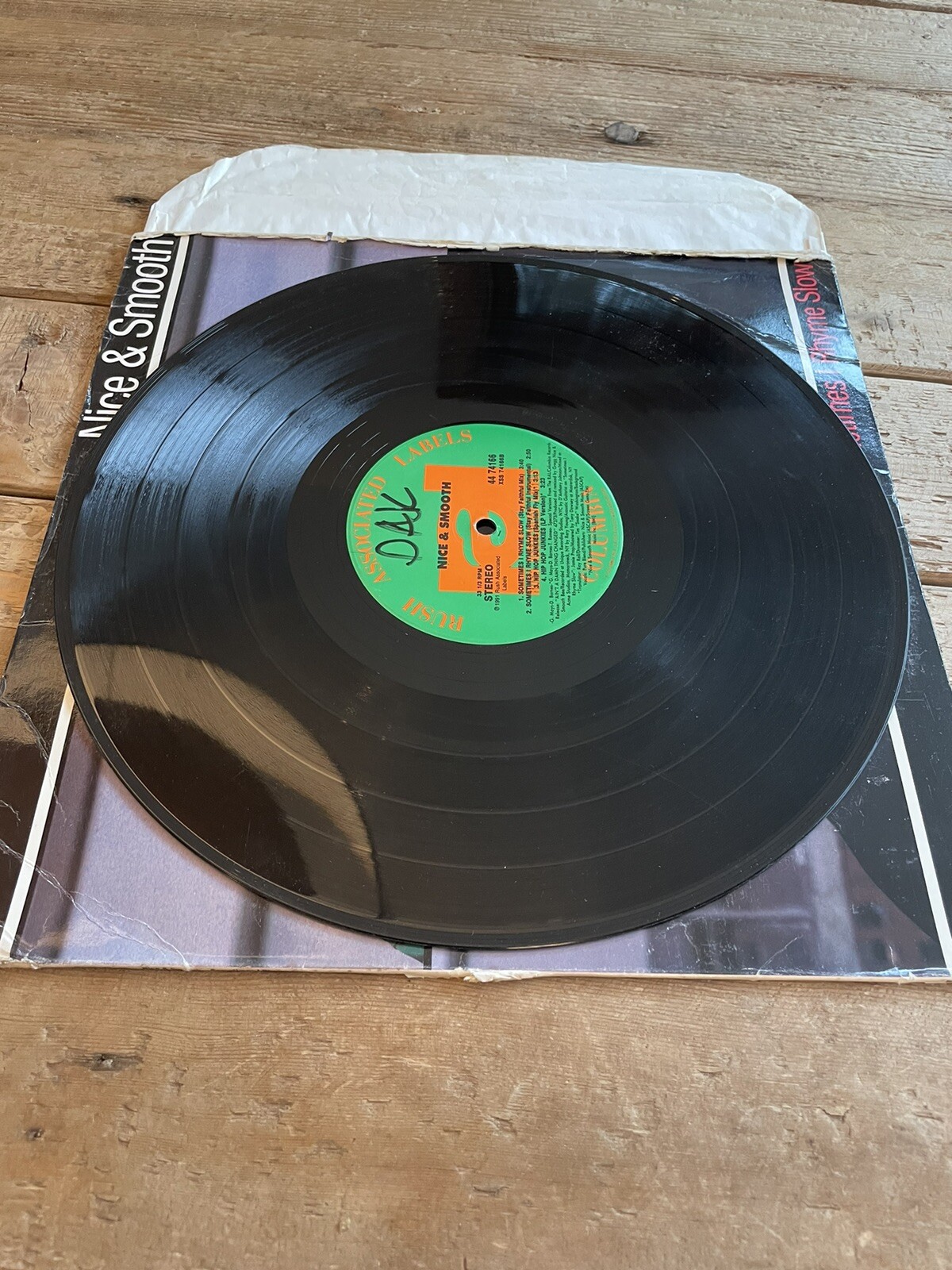 Nice & Smooth: Sometimes I Rhyme Slow vinyl 12” VG 1992 Rush Associated ...