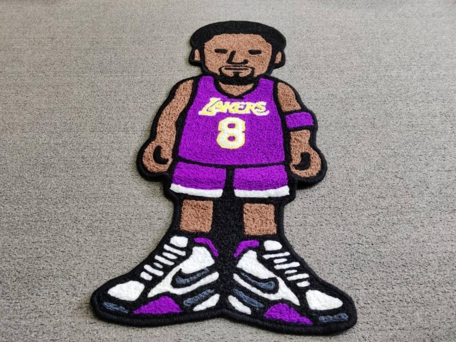 New Kobe Bryant Black Mamba Lakers Bedroom Area Runner Rugs Living Room ...