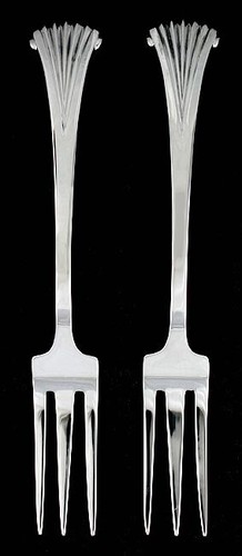 2 Tuttle Onslow Pattern Sterling Silver Dinner Forks - 7 7/8 in GWB ...
