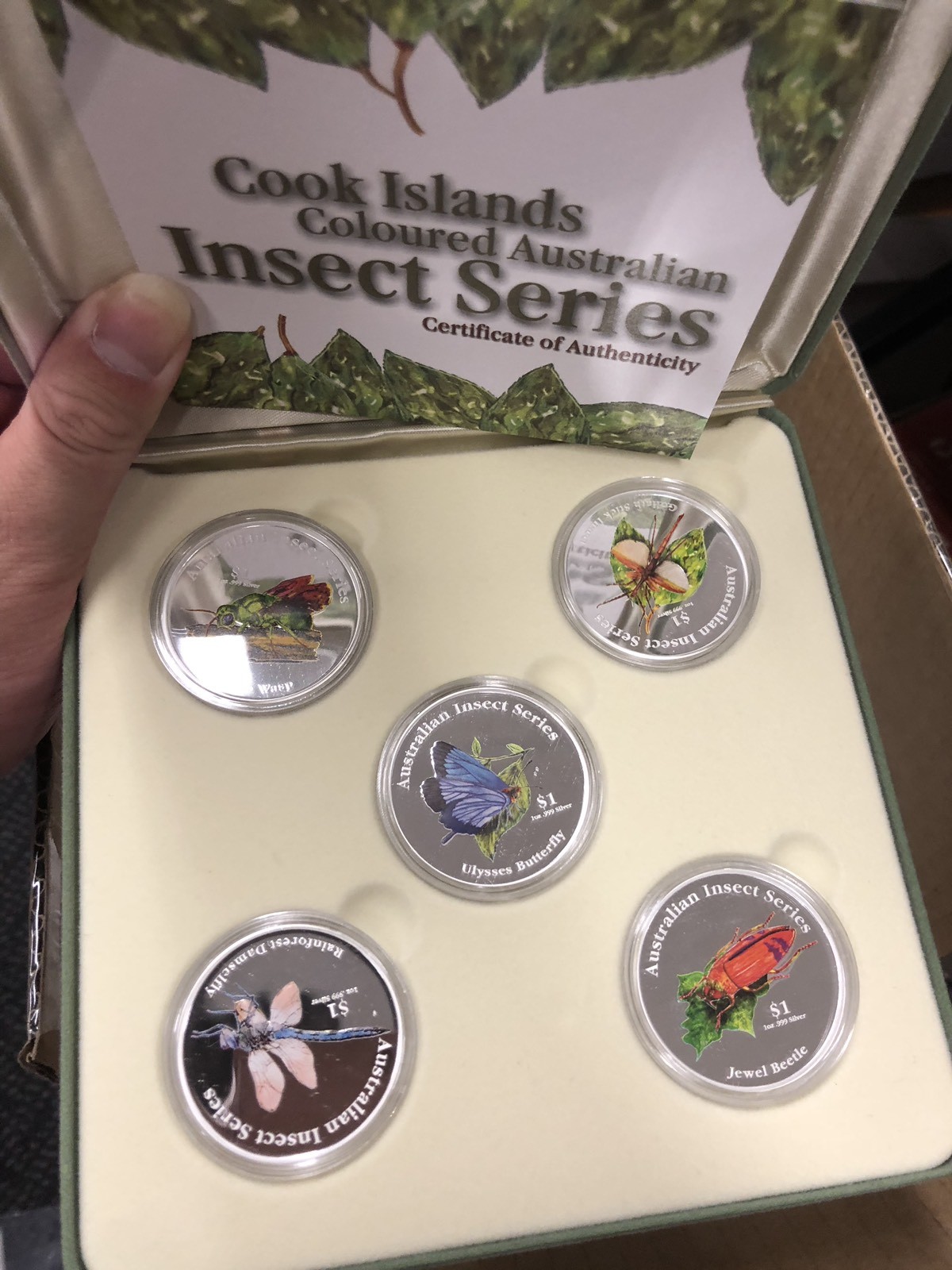 cook islands 5pc 2000 Australia insects silver coin set | eBay