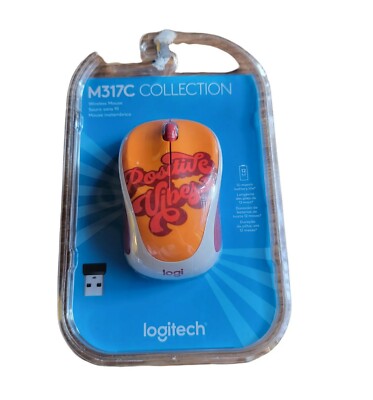 Logitech M317C Collection Wireless Battery-Operated Orange Mouse ...