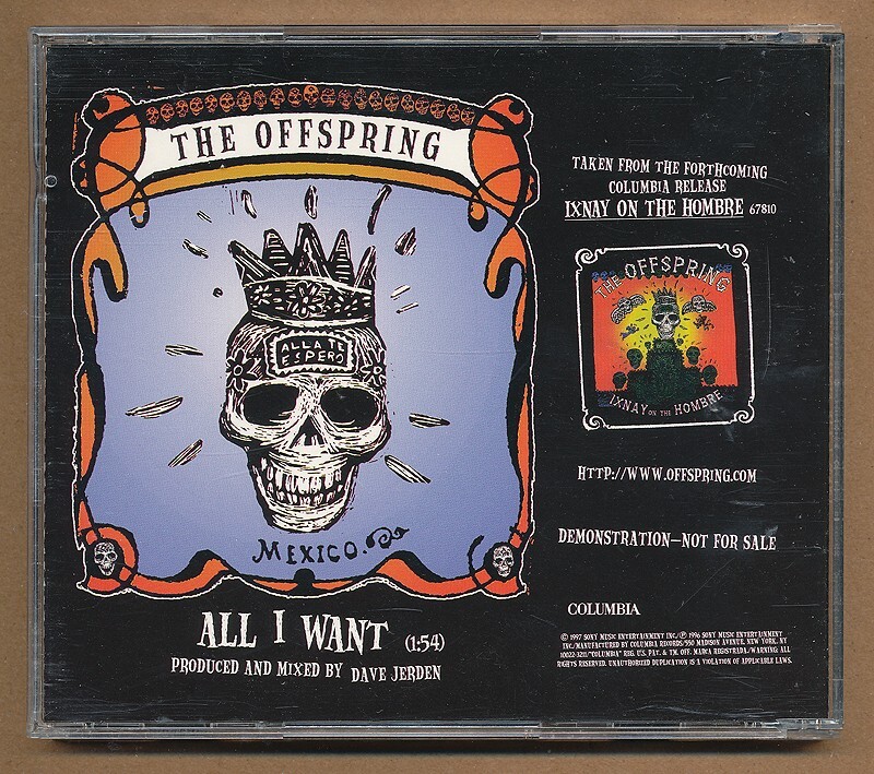 The Offspring - All I Want RARE promo radio only CD single '97 | eBay