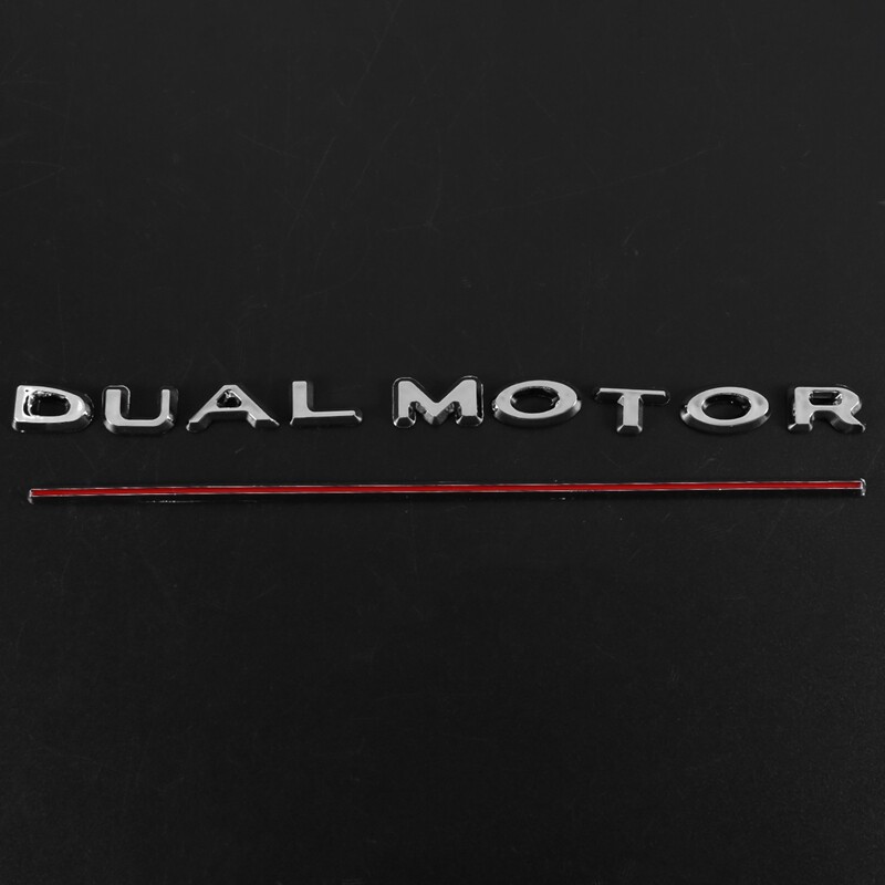 3D Dual Motor Aufkleber Auto Heck Kofferraum Emblem Aufkleber Abzeichen ...