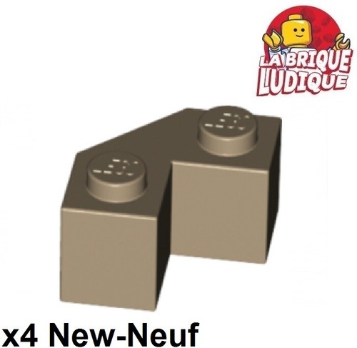 Lego 4x Brick Modified Facet 2x2 Corner Beige Dark Tan 87620 | eBay