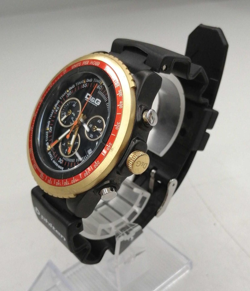 D&G Time Quartz Analog Watch, Used, Chrome Finish | eBay