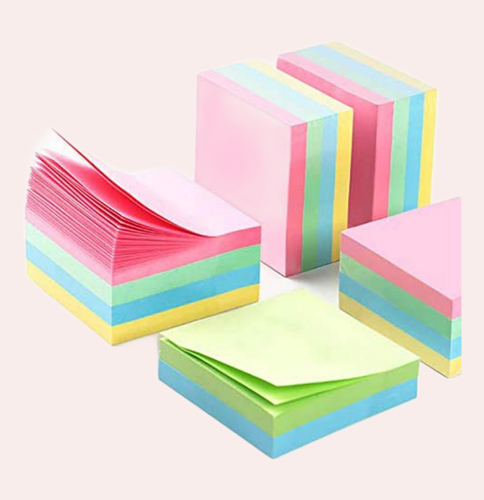 Neon Removable Sticky Post-it- Notes (76mm×76mm) (3×3) neon orange ...