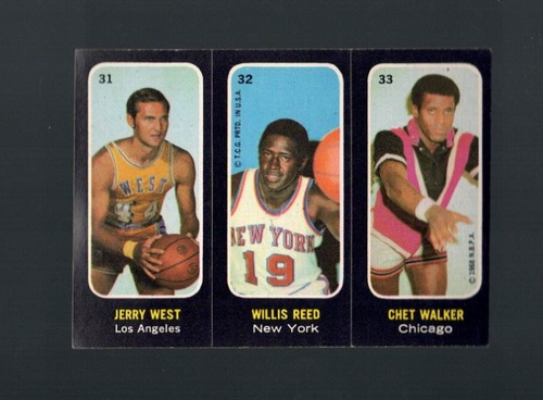1971 Topps Stickers Jerry West/Willis Reed/Chet Walker (G) | eBay