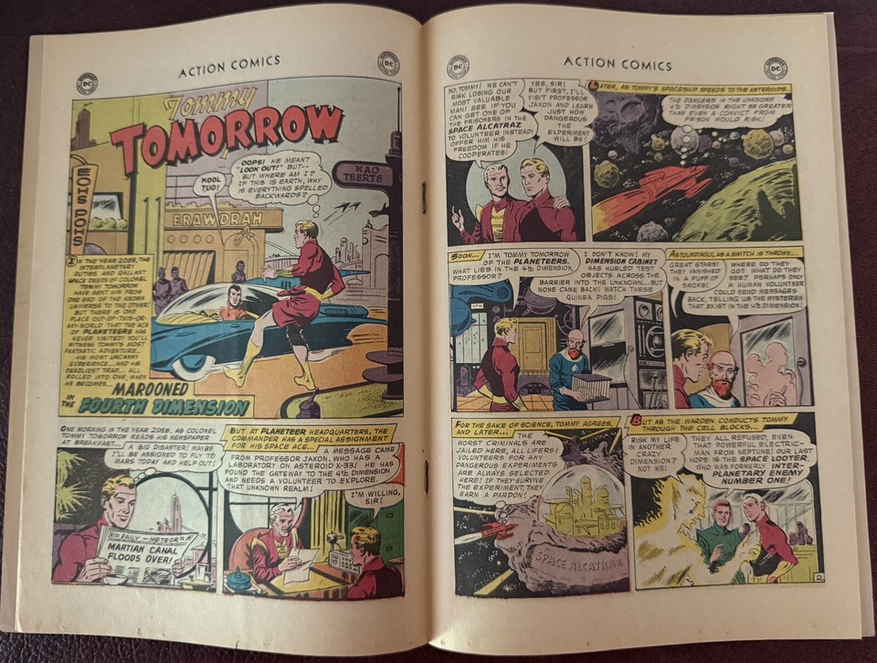 ACTION COMICS #238 SCARCE 1958 Silver Age FINE- (5.5) T. TOMORROW ...