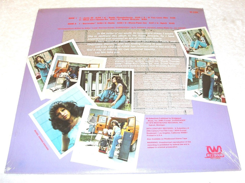 Junie-Walter Morrison "Suzie Super Groupie" 1976 Funk LP,SEALED!,Westbound, READ | eBay