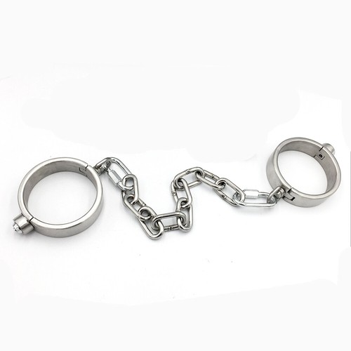 Heavy Duty Metal Steel Collar Wrist Cuffs Restraints Slaver Shackle ...