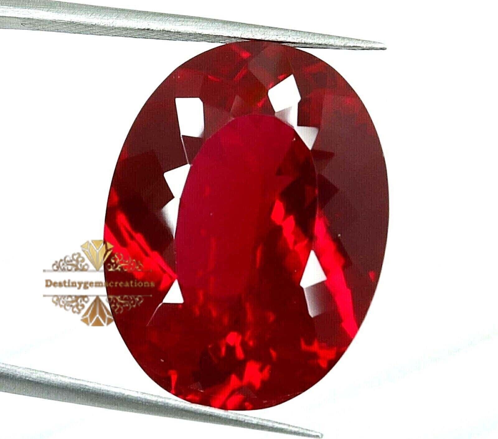 AAA+ Natural GIE Certified 103.50 Ct Burmese Red Ruby Oval Cut Loose Gemstone | eBay
