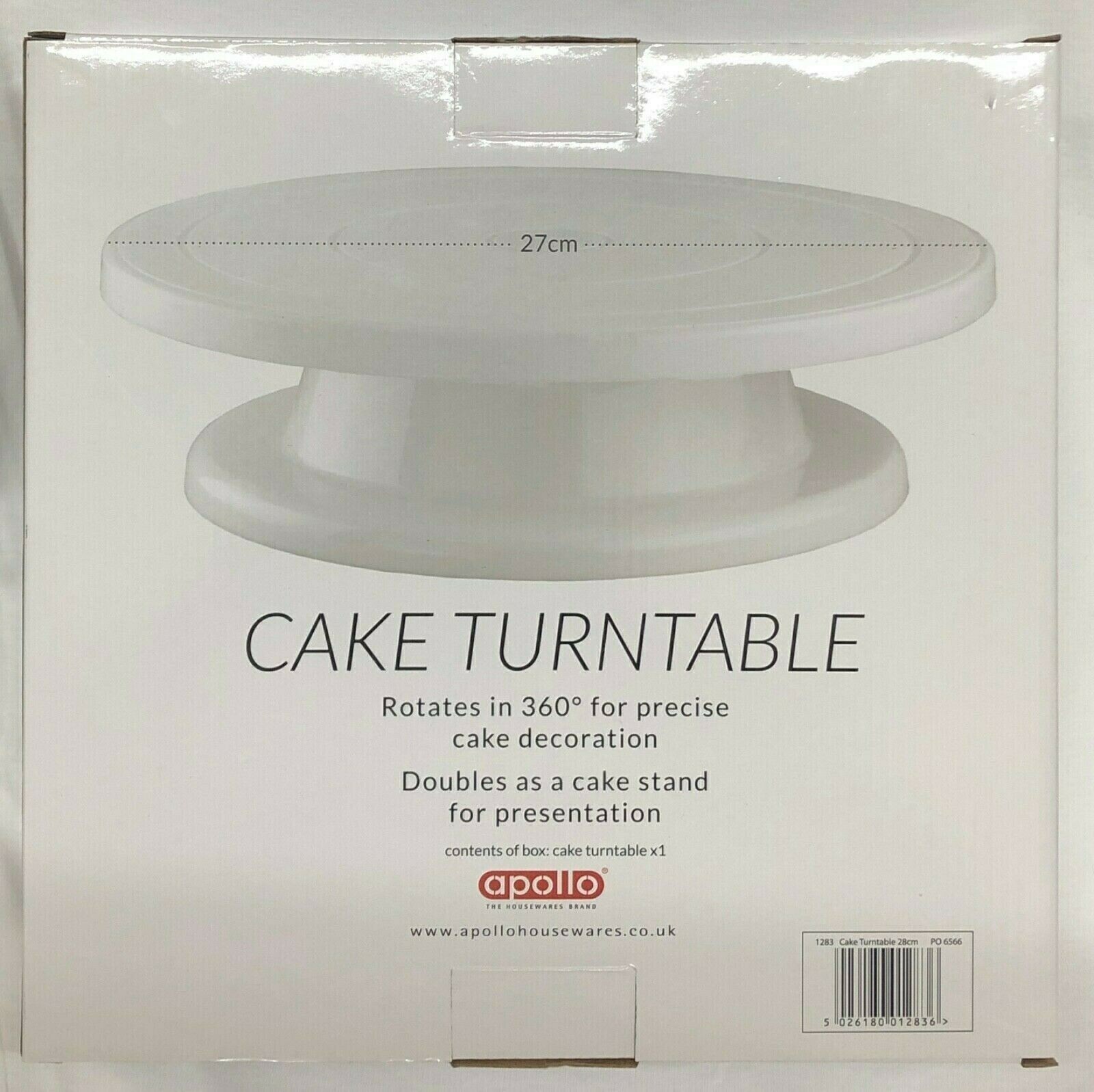 Apollo Round Cake Turntable 28cm For Precise Cake Decoration Rotates ...