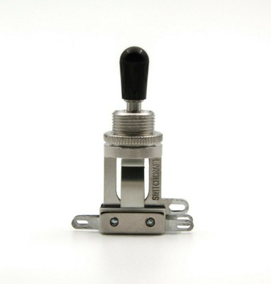 Switchcraft 3-Way Short Toggle Switch w/ Genuine Switchcraft Black Tip ...