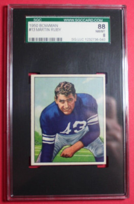 1950 BOWMAN MARTIN RUBY #13 SGC 88 NM-MT NEW YORK YANKS | eBay