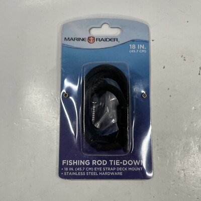 Marine Raider FISHING ROD TIE DOWN - 18" New Eye Strap Deck Mount | eBay