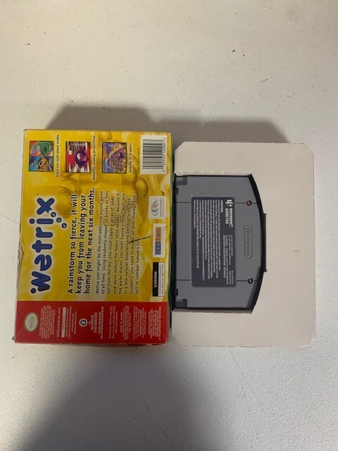 Wetrix (Nintendo 64 N64) Original Box Cardboard insert Game Great Label ...