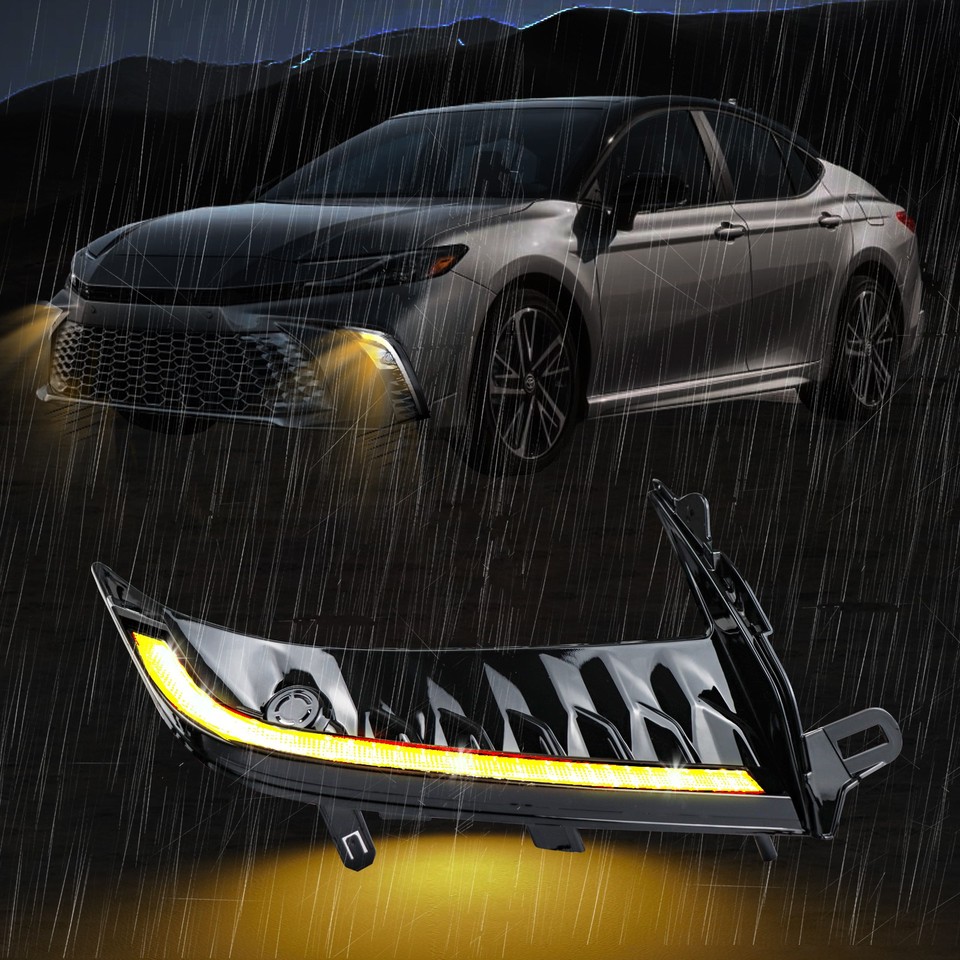 LED Front Daytime Running Light Fog Turn Signal DRL For Toyota Camry ...