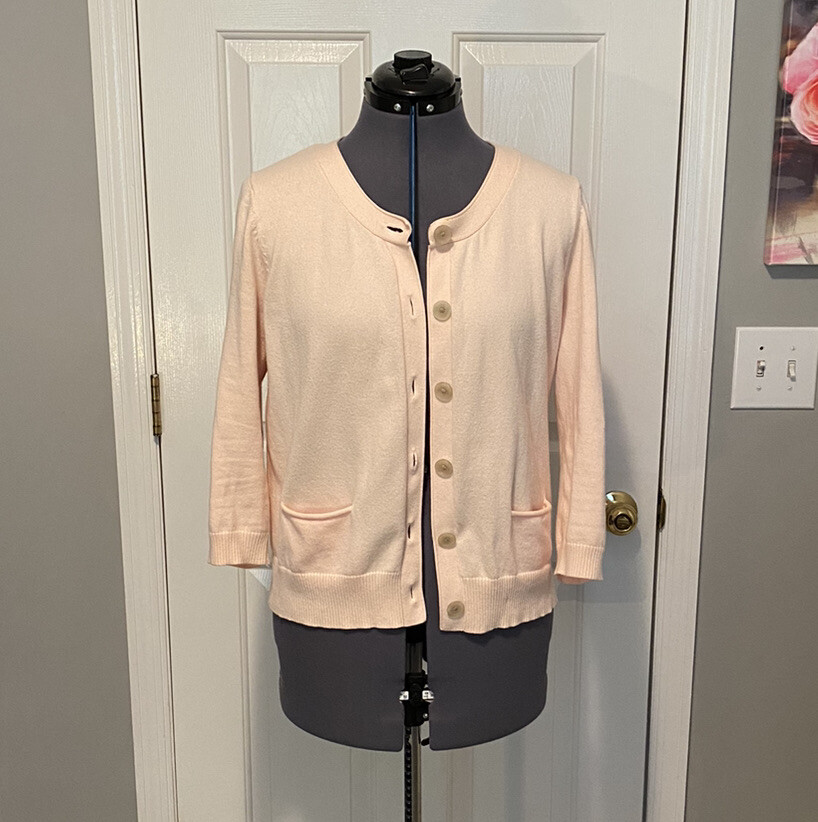 J.Jill peach cardigan M 229 | eBay