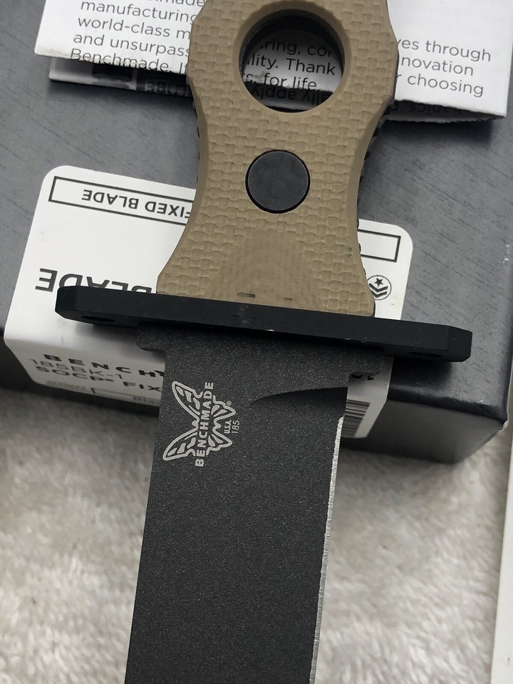 Benchmade 185BK-1 Prototype SOCP Fixed Blade Knife NIB Made In USA | eBay