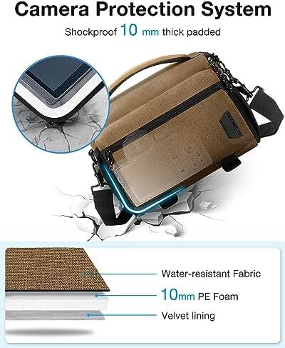 Compact Waterproof Camera Bag for DSLR and Mirrorless with Tripod ...