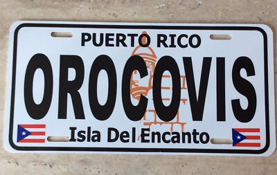 Tabilla De Puerto Rico Pueblo De Orocovis Material Aluminio Ebay