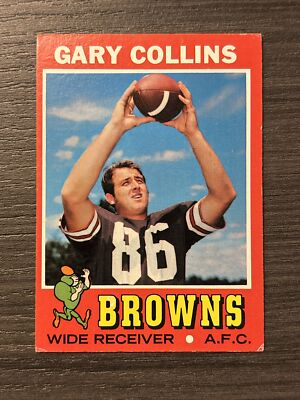 1971 Topps Football Gary Collins #75 Vintage Cleveland Browns | eBay
