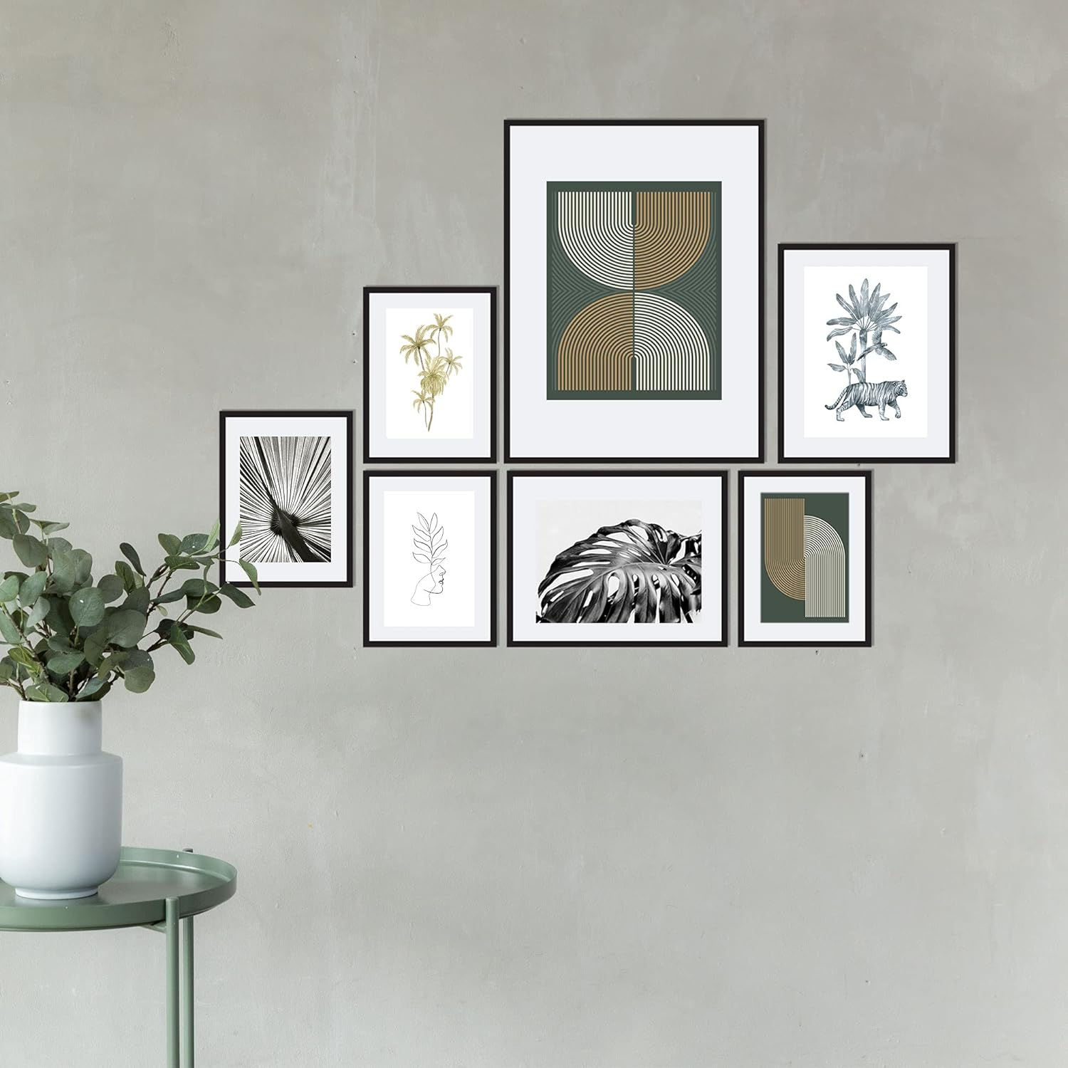 Cooper & Co. Instant Gallery Wall 7 Pieces Photo Frame Set, Black | eBay