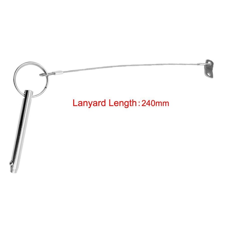 5/16inch Quick Release Pin with Lanyard Boat Bimini Top Deck Hinge ...