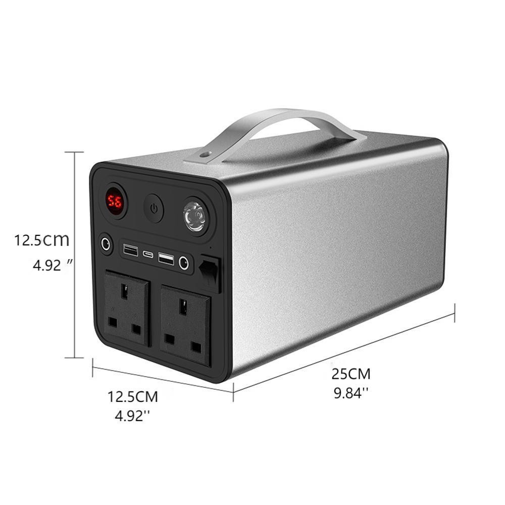 300W Portable Power Station Lithium Battery Pack Solar Generator ...