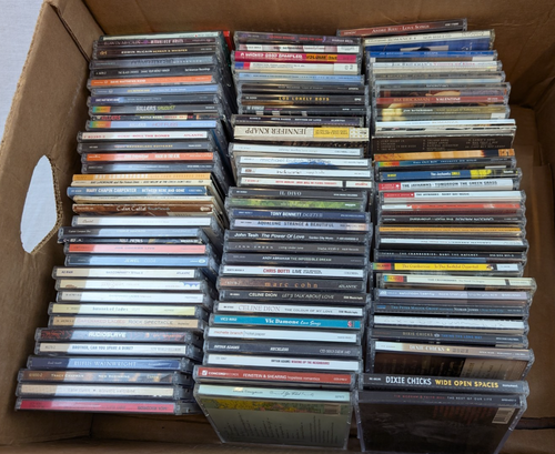 Lot of 100+ Assorted Music CDs Jewel Cases Various Genres Pop Country ...