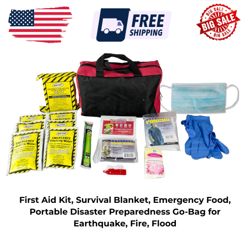 1-Person Emergency Survival Kit 3 Day Backpack with Food, Water & First ...
