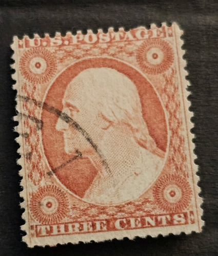 1857 George Washington 3 cent postage stamp, rare red #26 | eBay
