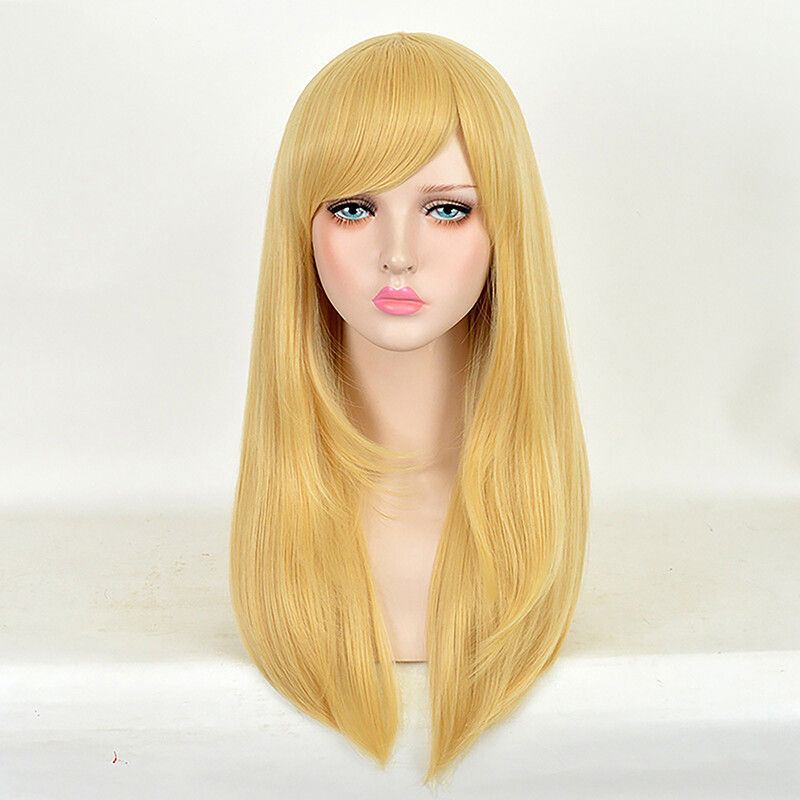 Long Blonde Hair Alice In Wonderland Alice Cosplay Straight Long ...