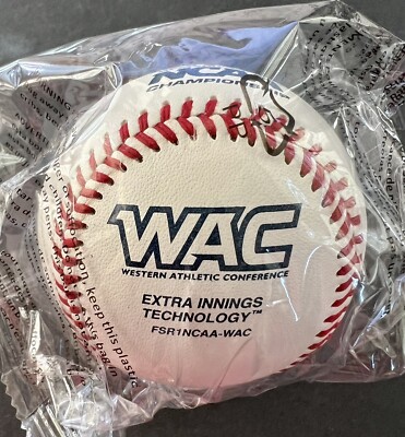RAWLINGS OFFICIAL NCAA WAC WESTERN ATHLETIC CONFERENCE BASEBALL FLAT ...