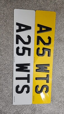 PAIR OFF 3D GEL DOMED RESIN NUMBER PLATES 100% MOT AND ROAD LEGAL | eBay UK