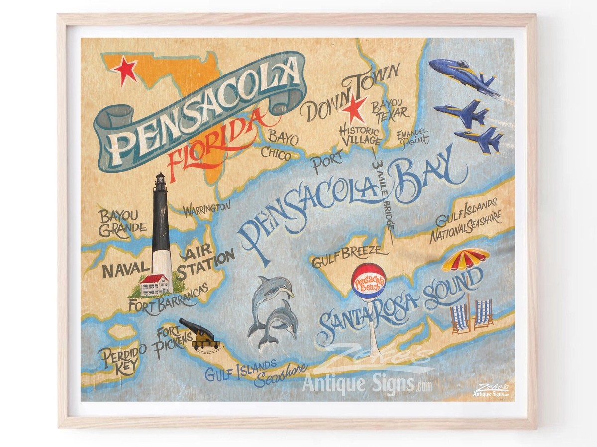 Map Of Florida Navy Blvd Pensacola