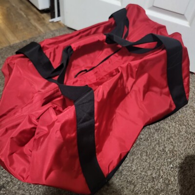 ULINE Red & Black Duffle Bag Heavy Duty Brand New With Box | eBay