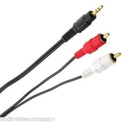 Connect iPhone Android to Stereo System, 5' RCA Cable, MP3 Player iPod ...