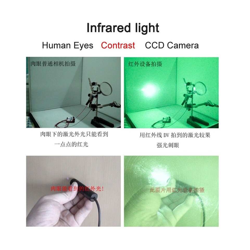 Infrared Line 830nm 20mW Focusable Laser Diode Module IR LED Driver 3 ...