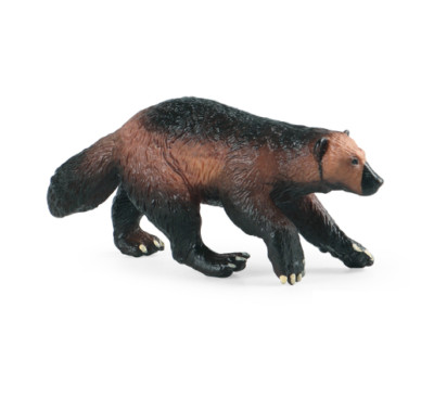10cm Mini Wolverine PVC Toy Gulo Gulo Wild Animal Figure Doll Kids Gift ...