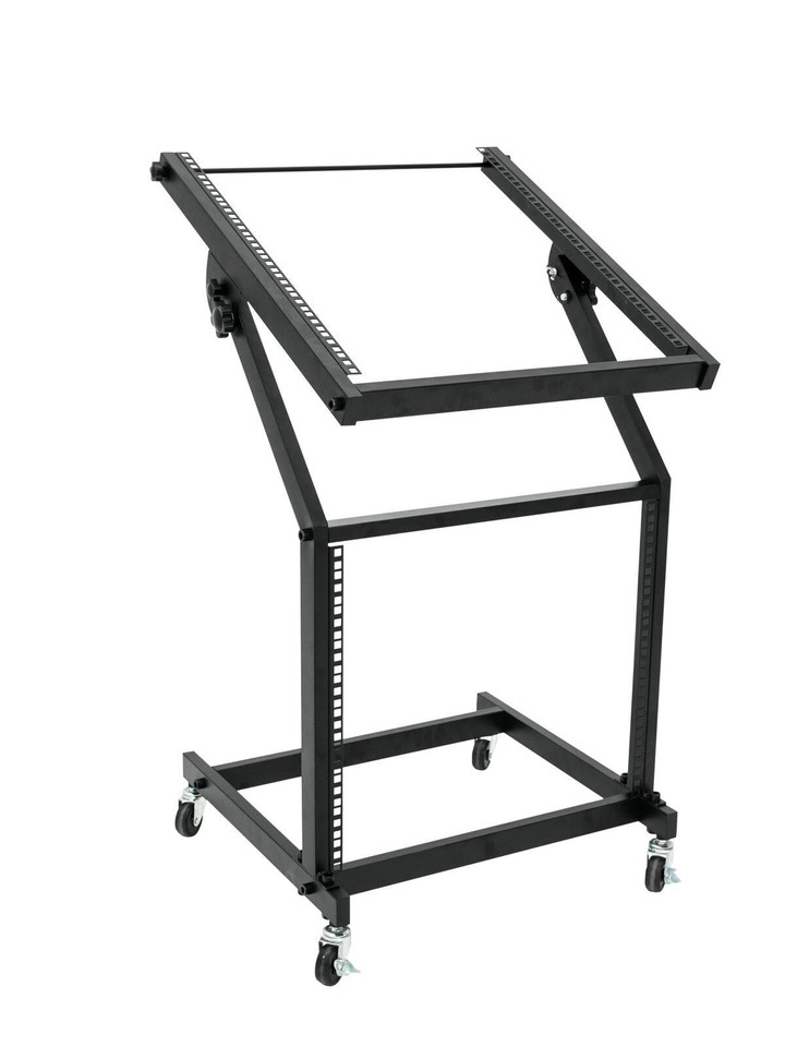 19U Studio DJ Rack Stand Cart for Network Mixer Music Audio Equipment ...