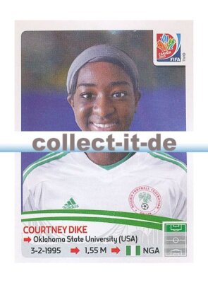 Panini Frauen WM World Cup 2015 - Sticker 321 - Courtney Dike | eBay