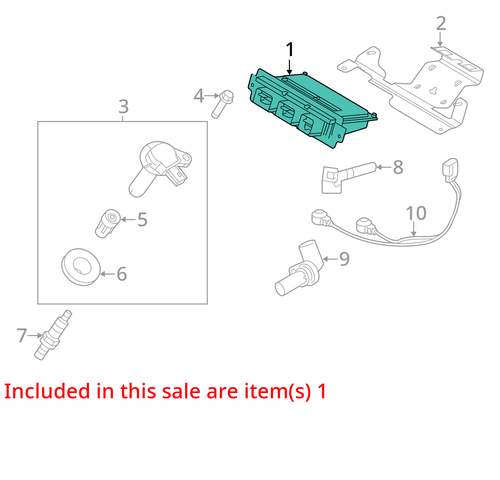 Engine ECM Electronic Control Module 3.7L Federal Emissions Fits 09 MKS ...