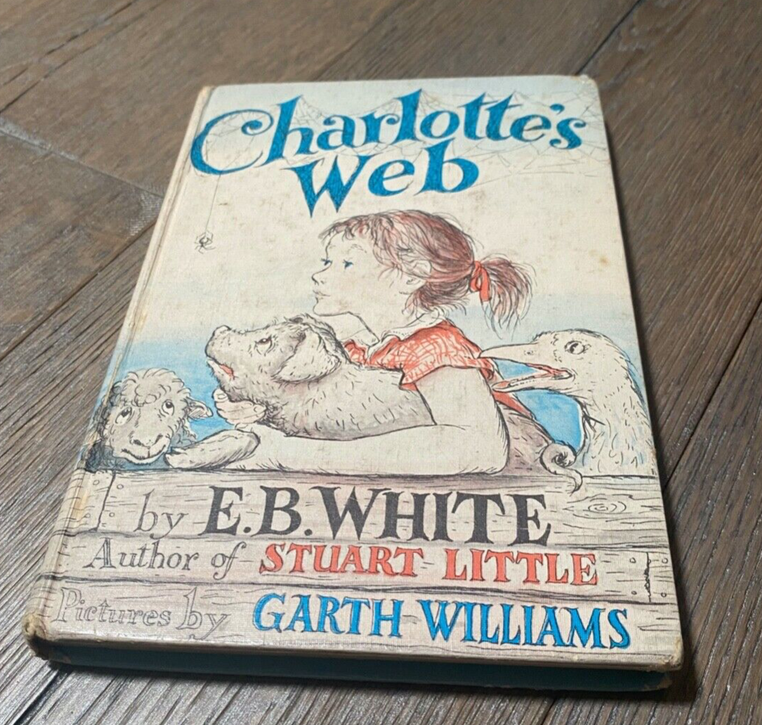 RARE CHARLOTTE'S WEB HARDCOVER BOOK 1952 | eBay