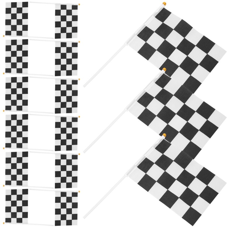 50 Pcs Checkered Hand Flags Mini Race Flags for Racing Event ...